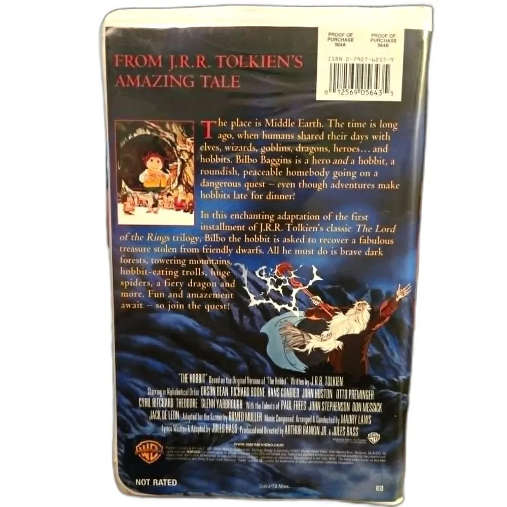 Media | The Hobbit Rankinbass 1977 Vhs Animated Classic | Poshmark